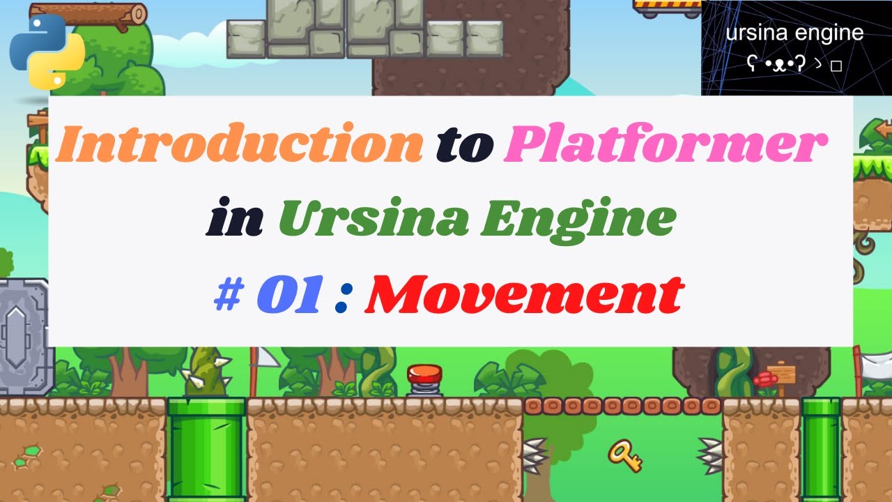 Introduction to Platformer in Ursina Engine in Python # 1, Movement