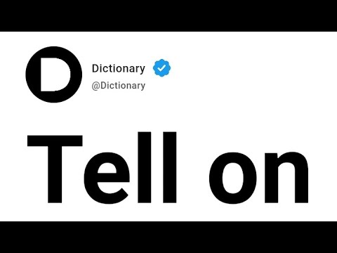Tell on Meaning In English