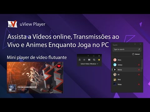 Assista videos online, live e Anime enquanto joga no PC #uViewPlayer