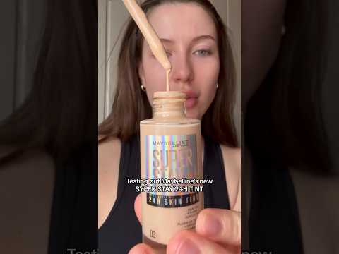 Testing out Maybelline’s new SUPER STAY 24H TINT 💫 #makeup #maybelline #foundation