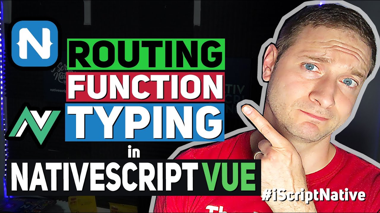 NativeScript Vue Manual Routing Function Typing | NativeScript Tutorial Vue