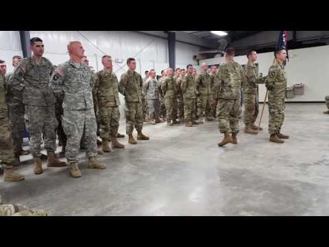 Bravo Company, 1-149 IN Change of Command Speech