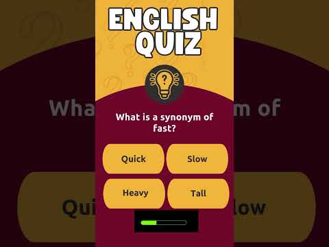 English Synonym Quiz | Questions and Answers in English #quiz #education