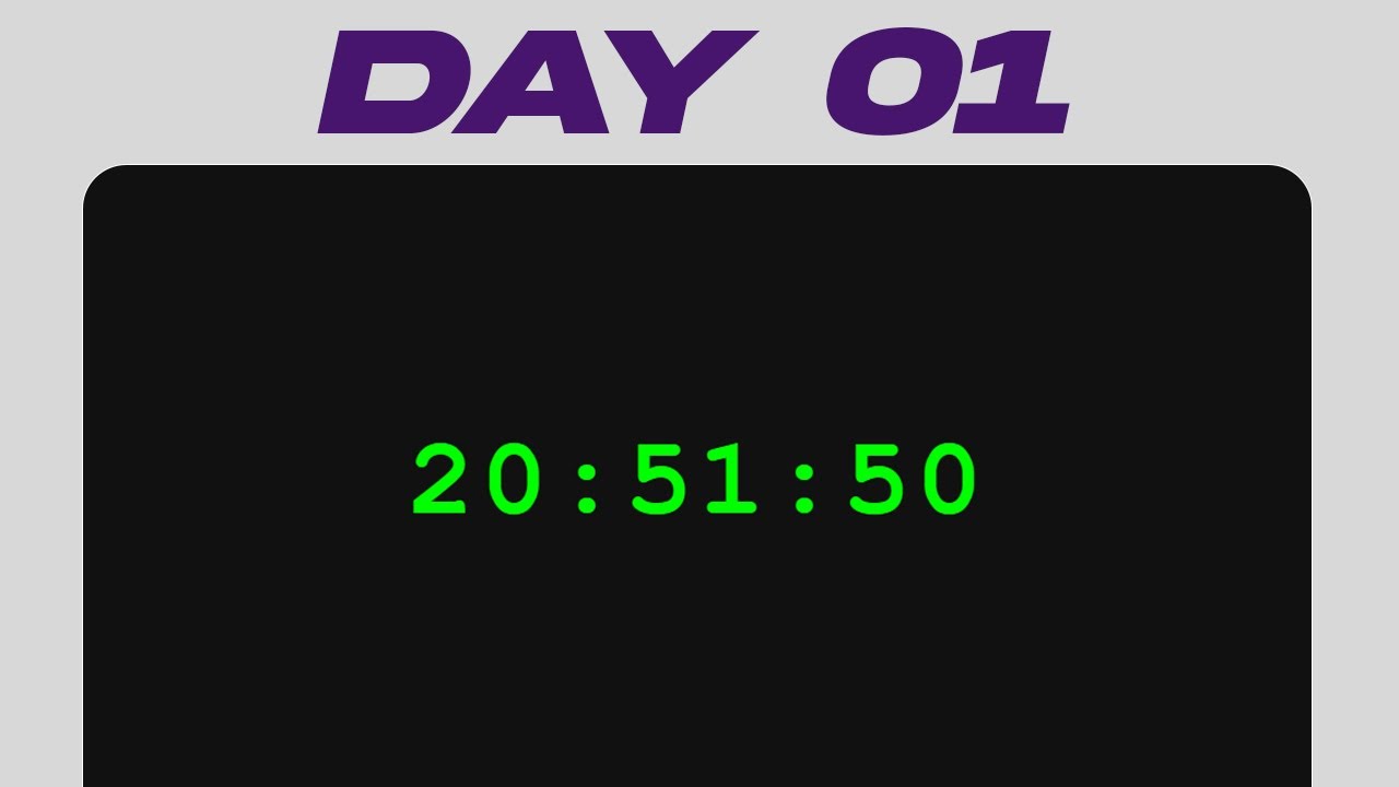 Build a Digital Clock with JavaScript in 5 Minutes | JS Project Day 1