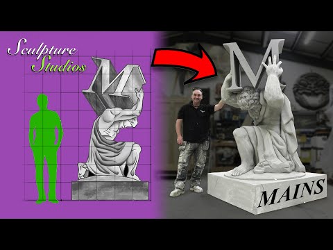 Creating a Greek Statue of Atlas by Sculpture Studios