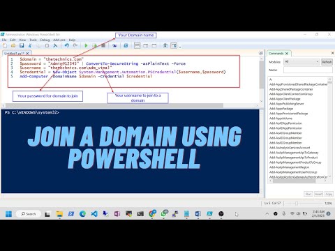 Join Computer to Domain Using Windows PowerShell!