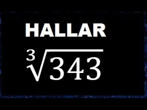 Cubic root of 343 result