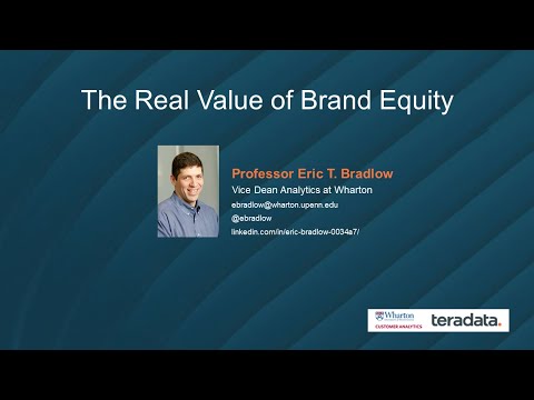 The Real Value of Brand Equity with Eric Bradlow, Vice Dean of Analytics at Wharton
