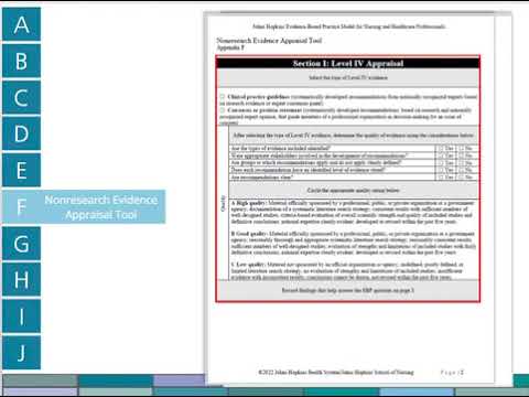 2022 What' New With the Johns Hopkins EBP Model and Tools