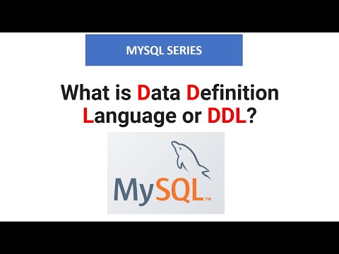 What is Data Definition Language or DDL? - INTRODUCTION