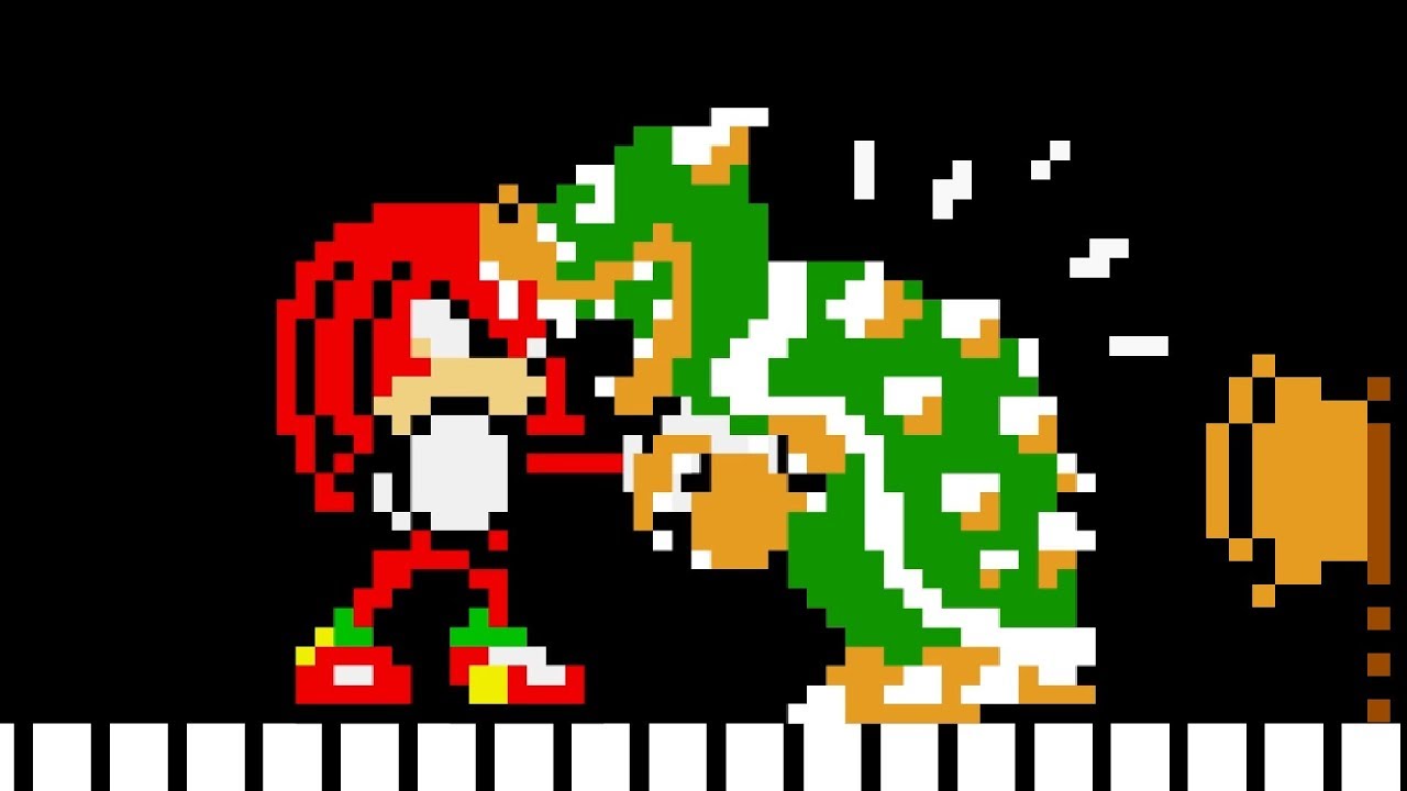 KNUCKLES in Super Mario Bros. - LokmanVideo