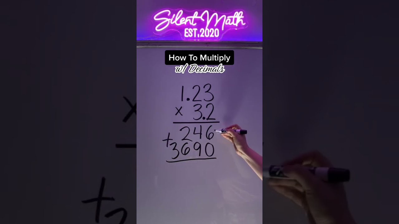 How To Multiply with Decimals #decimals #multiplication #decimalmultiplication #math #silentmath