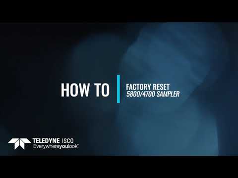 5800 and 4700 Sampler - How To Do A Factory Reset