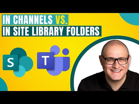 In Site Library vs. In Channels Folders