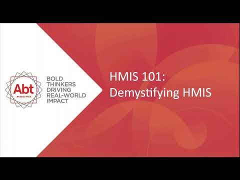 HMIS 101: Demystifying HMIS Webinar