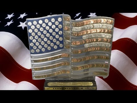3-D Coin Art United States Flag from NSI International