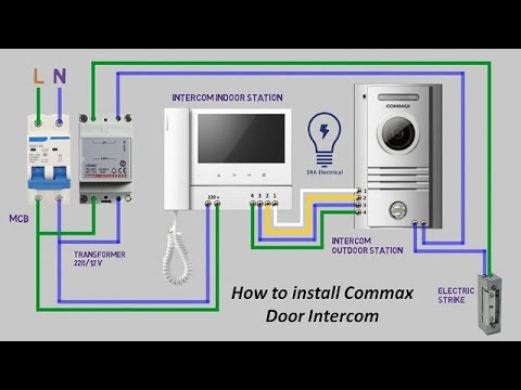Wiring and connection of the commax video door phone | installation video phone commax