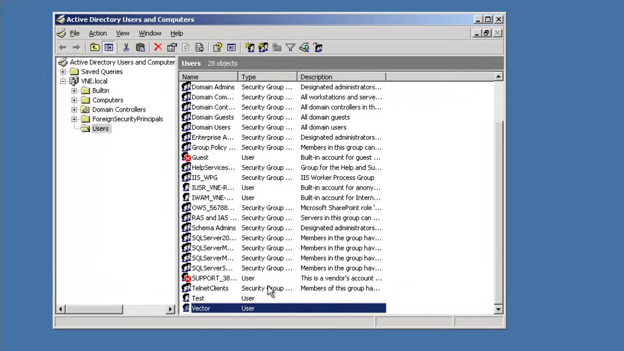 Production server installation of Vector Asset Management