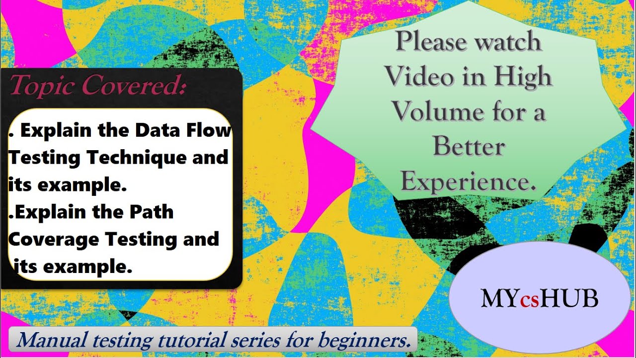 What is Data Flow Testing | What is Path Coverage Testing | White box testing technique