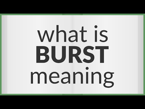 Burst | meaning of Burst