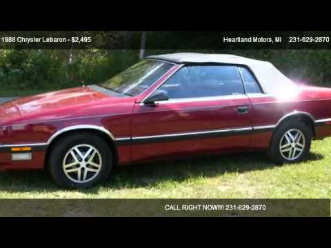 1988 Chrysler Lebaron Premium - for sale in Paris, MI 49338
