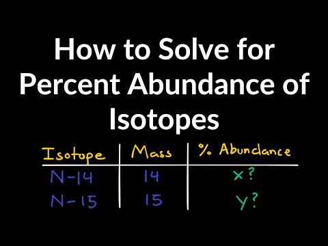 How to Solve for Percent Abundance of Isotopes Examples, Practice Problems, Step by Step Explanation