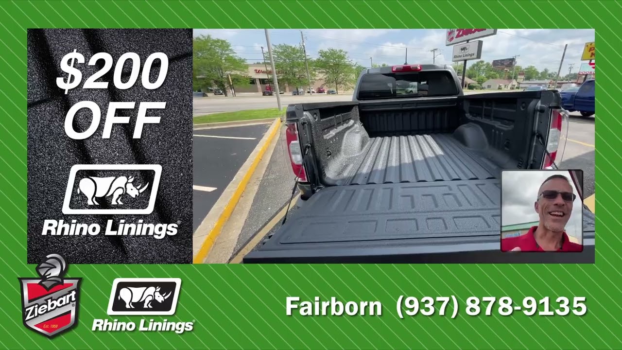 Ziebart Rhino Linings Fairborn - Rhino Liner Now $200 Off