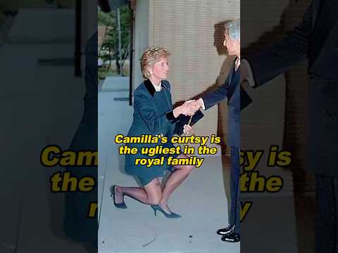 Sikap membungkuk Camilla adalah yang paling jelek di keluarga kerajaan #camilla #royal