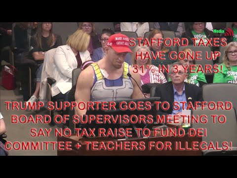 Stafford Board of Supervisors told NO tax increase for DEI and teachers for ILLEGALS! 3-4-2025