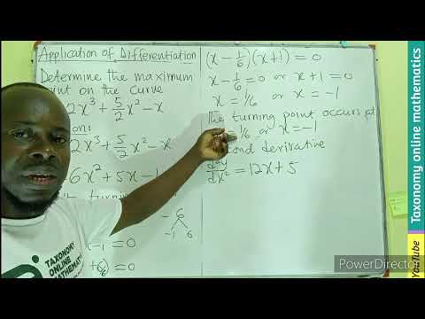 Calculus 3: Finding the Maximum Point of a Curve by Differentiation | Application of Differentiation