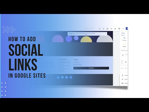 Social Links in Google sites