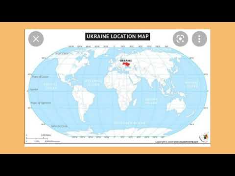 Ukraine location in world map 🌍