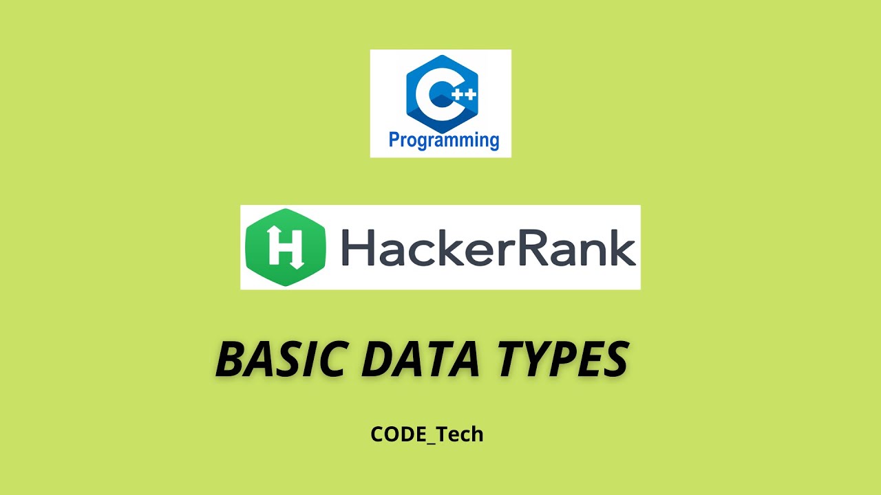 Hacker rank | C++ Solution Series | Basic Data Types