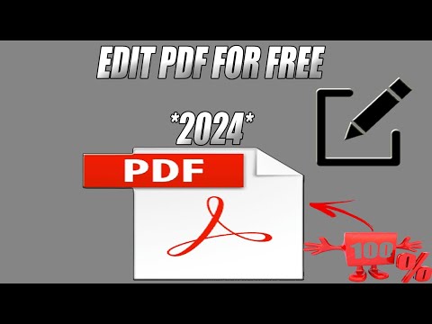 EDIT PDF FOR FREE (2024 METHOD)