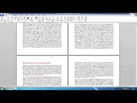 Word'de İstediğiniz Sayfadan Sayfa Numarası Verme