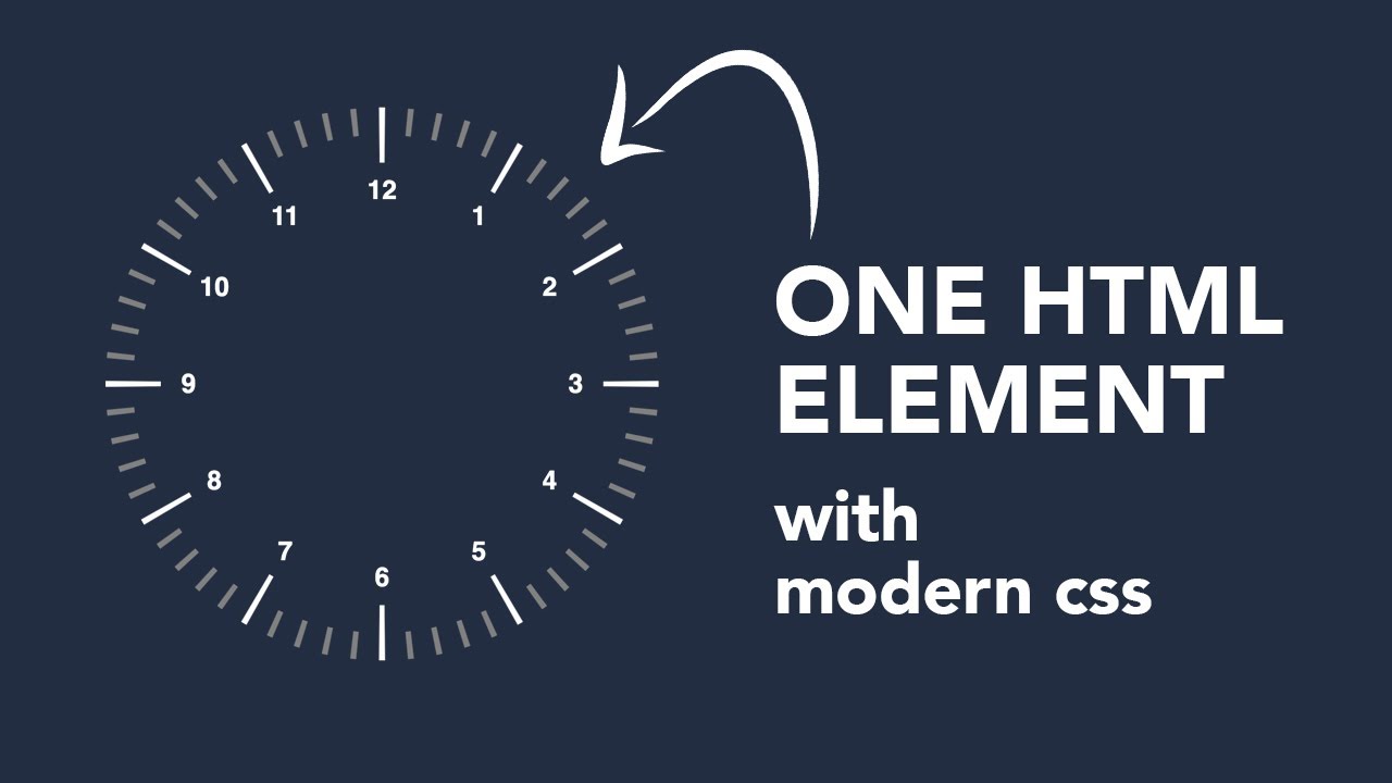 Repeating Conic Gradients and CSS Trigonometric Functions - Clock Coding Tutorial