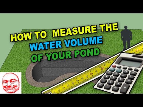 How to calculate the volume of a pond.