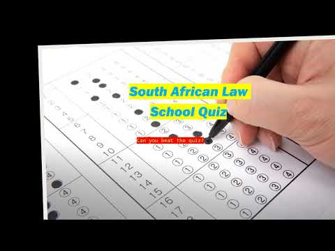 South African Law School Quiz!