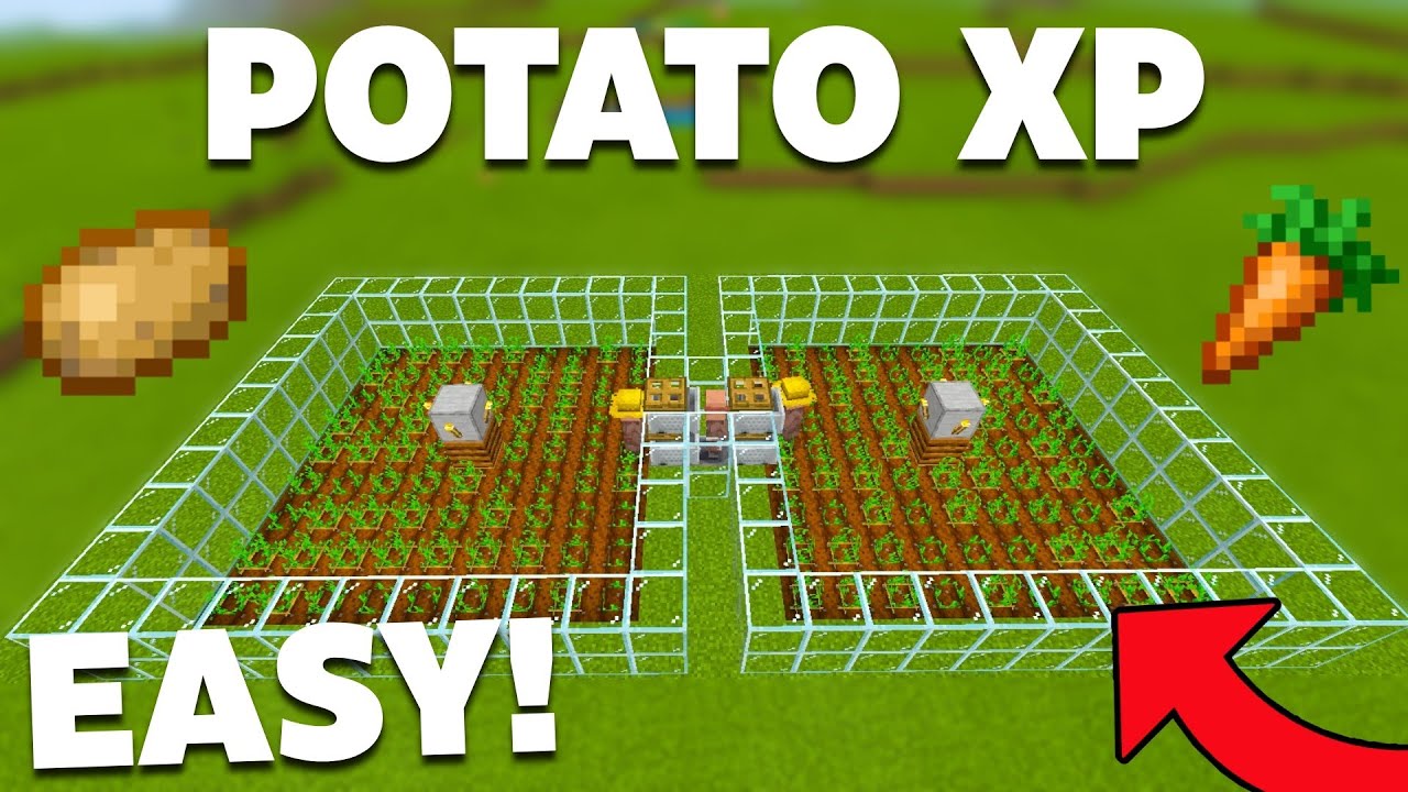EASY Villager Potato XP Farm In Minecraft Bedrock!(automatic ...