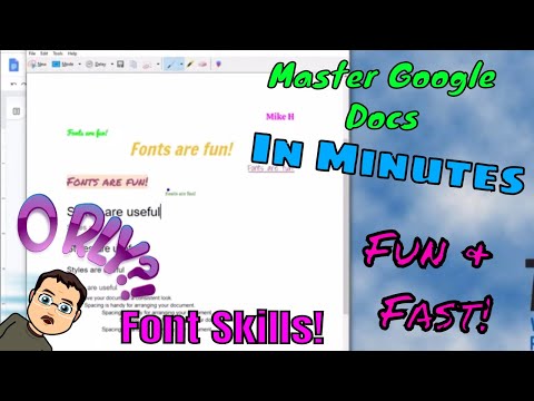 Fun, Fast and Fantastic Fonts! Master Google Docs in Minutes!