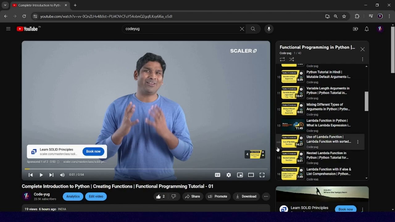 Functional Programming in Python | Python Tutorial for Beginners in Hindi