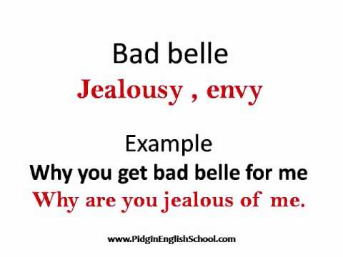 Nigerian pidgin English slang -bad belle .wmv