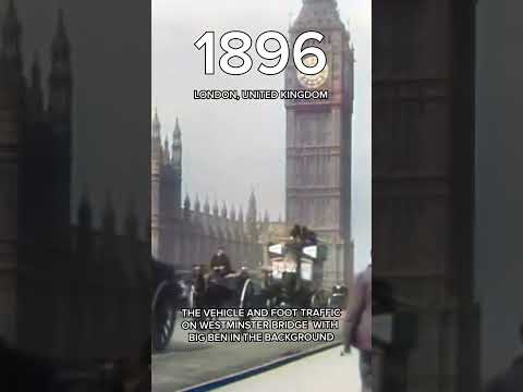 Restored footage from 1896 London🕐