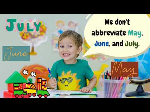 Grade 1 - Abbreviating the months of the year!
