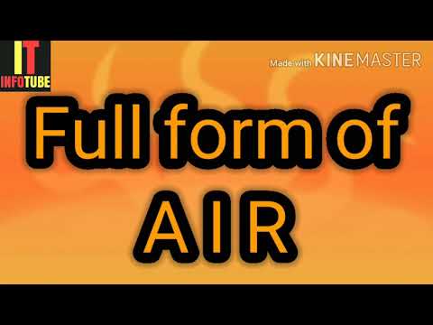 Full form of AIR | what is air