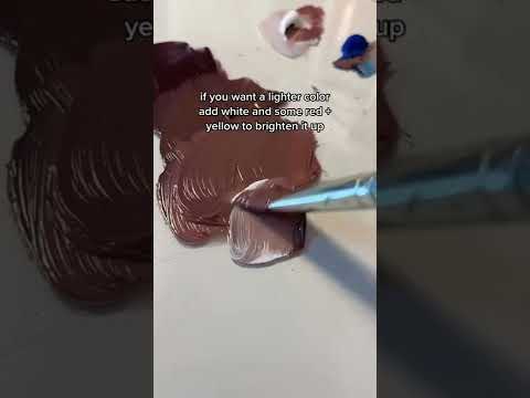 how to mix skin tones with 3 colors! #shorts