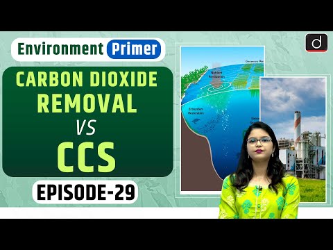 Carbon Capture and Storage vs Carbon Dioxide Removal | Environment Primer | Drishti IAS English