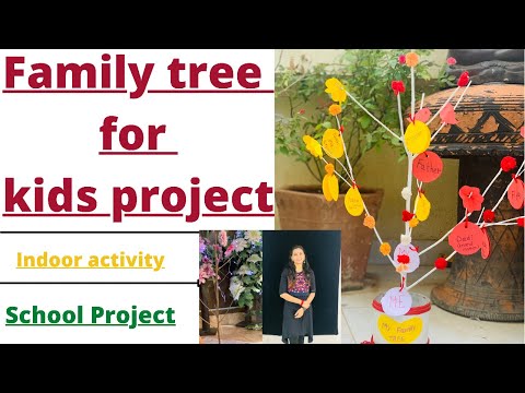 Family tree for kids project/Indoor activity/with tips and reasons to make your own #kidsactivity