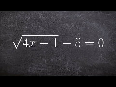 Learn How to Solve a Square Root Equation