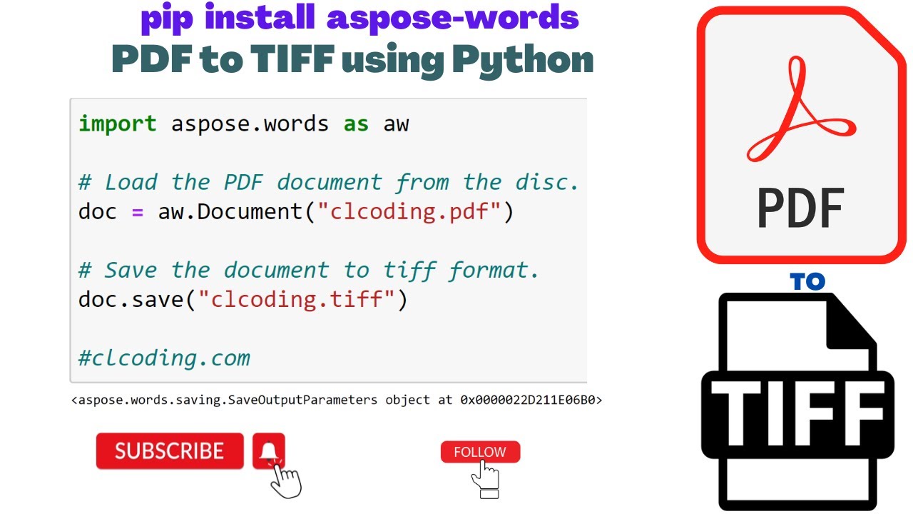 Day 126 : PDF to TIFF using Python